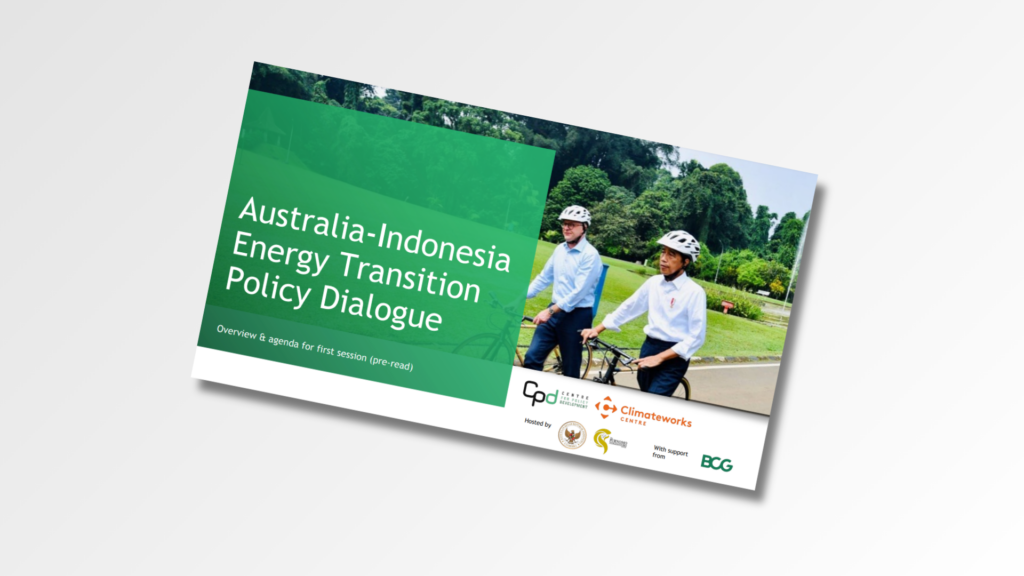 First Australia-Indonesia Energy Transition Policy Dialogue